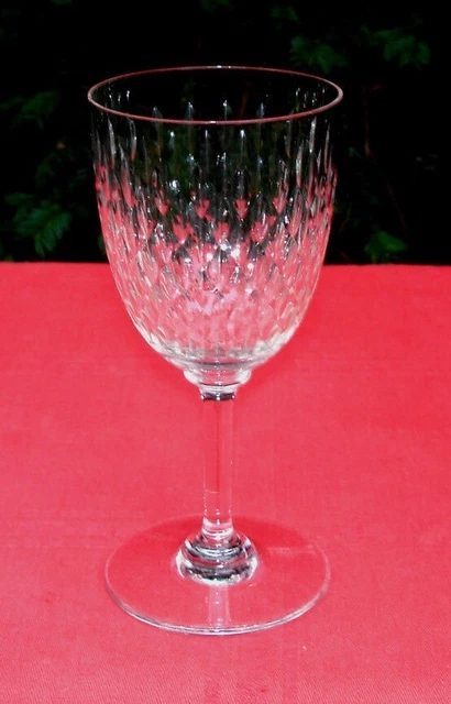 BACCARAT PARIS WATER Wine Glass Verre A Eau Vin Cristal Taillé Art Deco ...