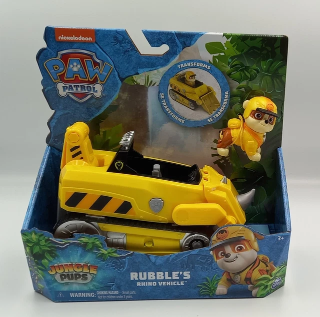 PAW PATROL JUNGLE Pups Rubble's Rhino Vehicle Brand New £8.99 - PicClick UK