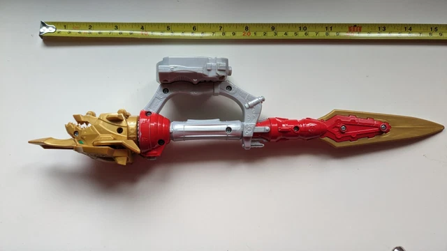 POWER RANGERS MEGAFORCE Deluxe Ultra Dragon Red Sword Bandai 2013 Toy £ ...