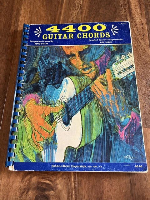 4400 GUITAR CHORDS Book Instruction Book Robbins Music Roy Smeck 1965 ...