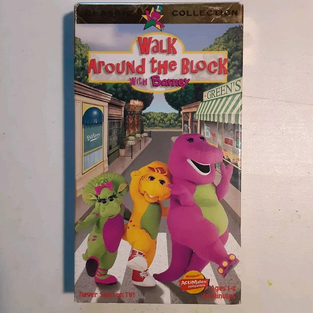 WALK AROUND THE Block With Barney VHS £10.94 - PicClick UK