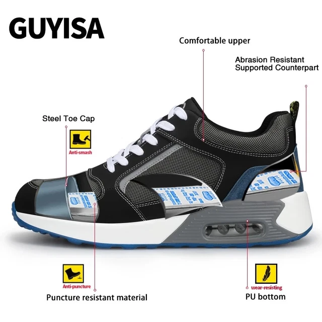 MEN WOMEN SAFETY Trainers Safety Shoes Steel Toe Cap Trainers Work ...