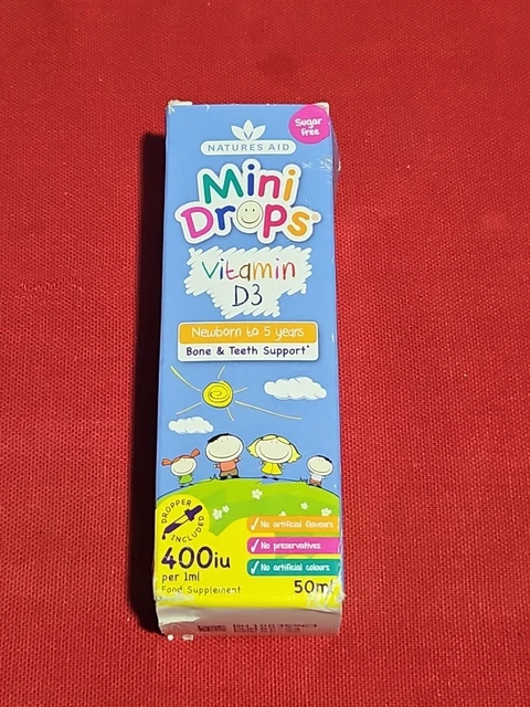 NATURES AID MINI Drops Vitamin D# for Infants and Children 50 ml £5.49 ...