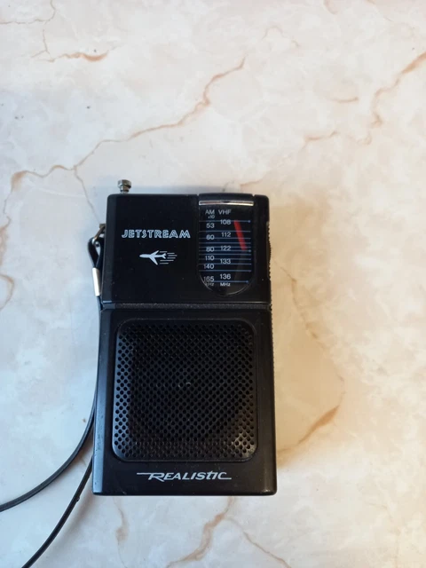 REALISTIC ‘JETSTREAM’ AM/VHF Air Portable Radio - Model 12-9460 £5.00 ...