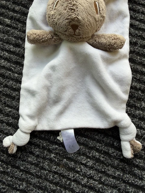 GRO BAG COMPANY brown rabbit Bunny Comforter Soft Toy Doudou Blankie £ ...