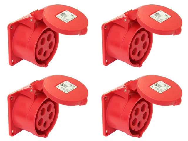 PCE CEE MOUNTING socket recessed socket three-phase current recessed ...