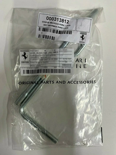 GENUINE FERRARI DCT GEARBOX PARK LOCK RELEASE TOOL £226.39 - PicClick UK