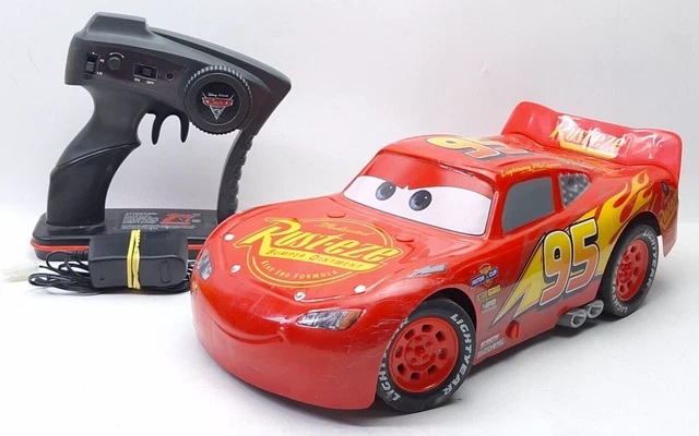 DISNEY PIXAR CARS Lightning McQueen RC Radio Control Car Large Car $95. ...