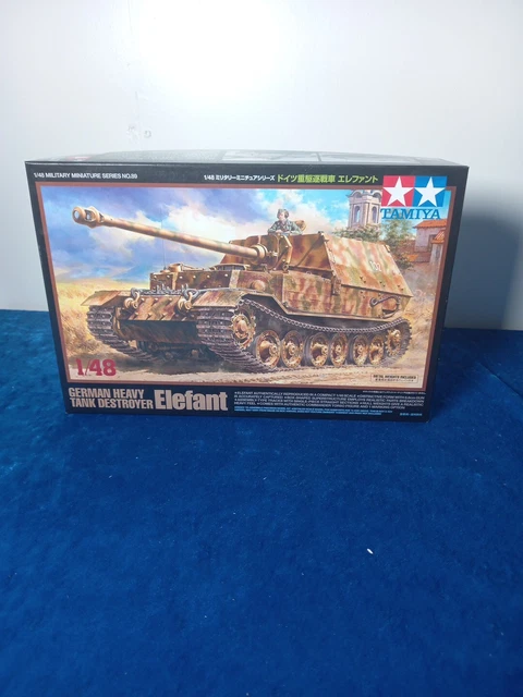 TAMIYA 32589 GERMAN Tank Destroyer Elefant Sd.kfz 184 1:48 Military ...