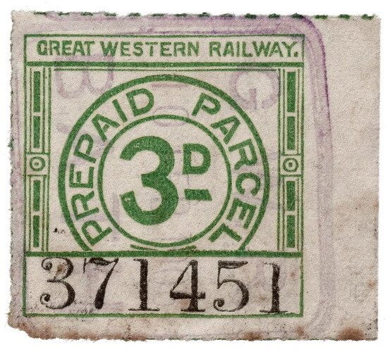 (I.B) GREAT WESTERN Railway : Prepaid Parcel 3d (Bath) £6.99 - PicClick UK