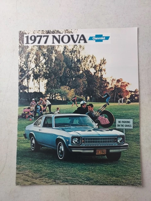 VINTAGE 1977 CHEVROLET GM Nova Car Brochure Catalog 9"x11" $19.99 ...