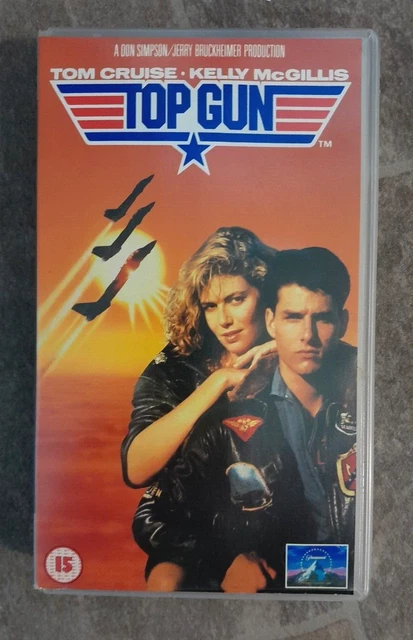 TOP GUN VHS Video Tom Cruise Kelly McGillis Play tested Good Condition ...