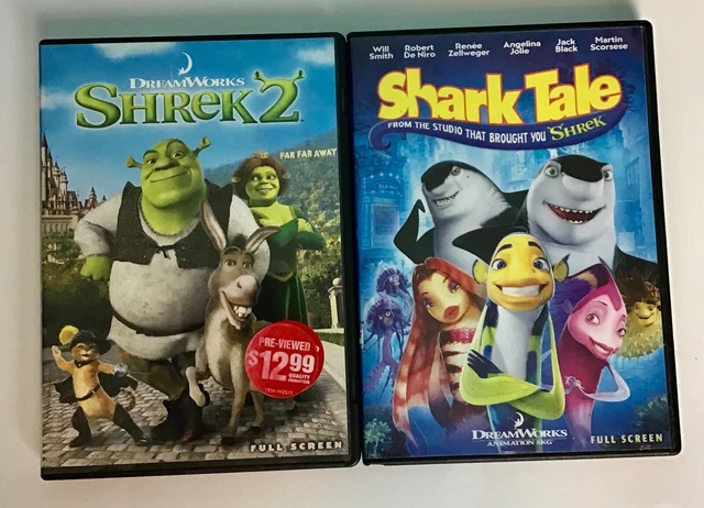 DEAMWORKS SHREK 2 & Shark Tale Dvd Set Of 2 £9.16 - PicClick UK