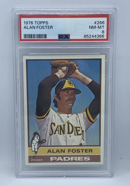 1976 TOPPS BASEBALL Alan Foster Padres #266 PSA 8 Neuf classé EUR 16,62 ...