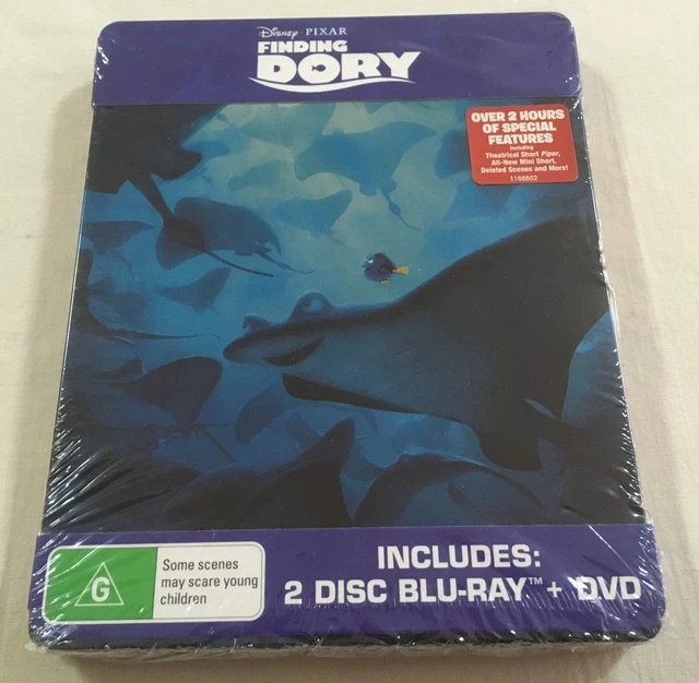 Finding Dory 2016 Limited Edition Steelbook 3 Disc Set Blu Ray