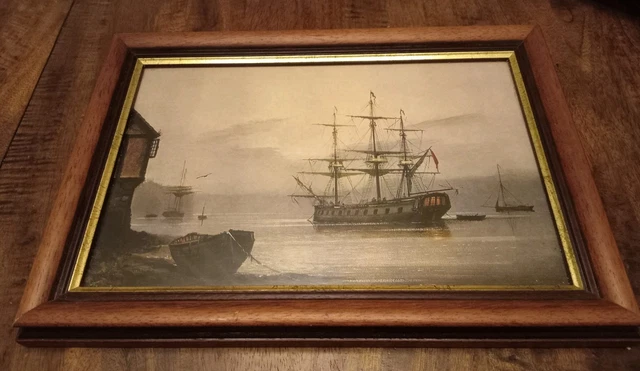 VINTAGE LITHOGRAPH PRINT Of Sailing Ship By The Maritime Artist Jason ...