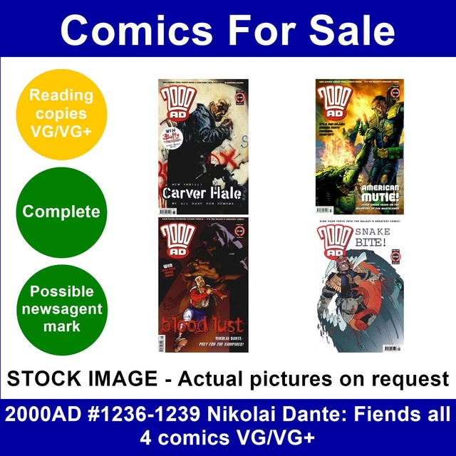 2000AD #1236-1239 NIKOLAI Dante: Fiends all 4 comics VG/VG+ EUR 8,54 ...