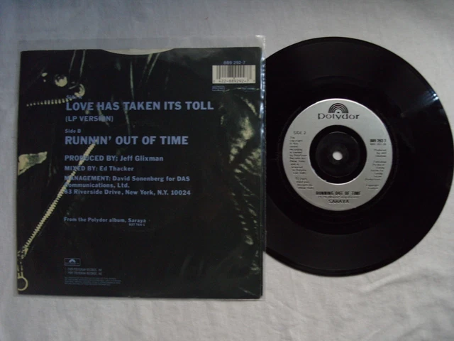 SARAYA LOVE HAS TAKE IT'S TOLL POLYDOR RECORDS UK VINYLE SINGLE en ...