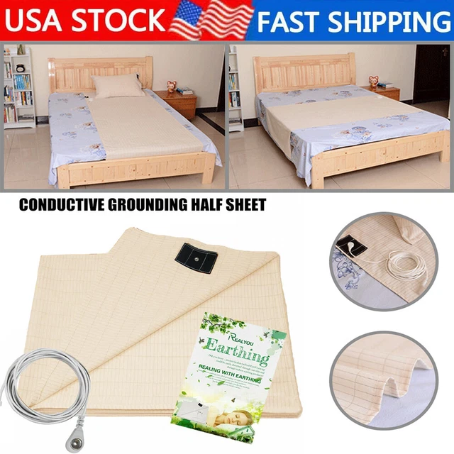 NEW BED EARTHING Sheet Grounding Sheet Mat & Conductive Copper Cord ...
