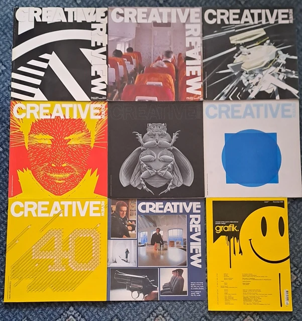 CREATIVE REVIEW MAGAZINES 7 Issues 1997-2002, +First Edition Extract ...