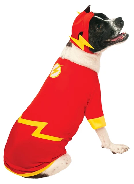 RUBIE'S MENS OFFICIAL Rubie s DC Comic Flash Pet Dog Costume Super Hero ...