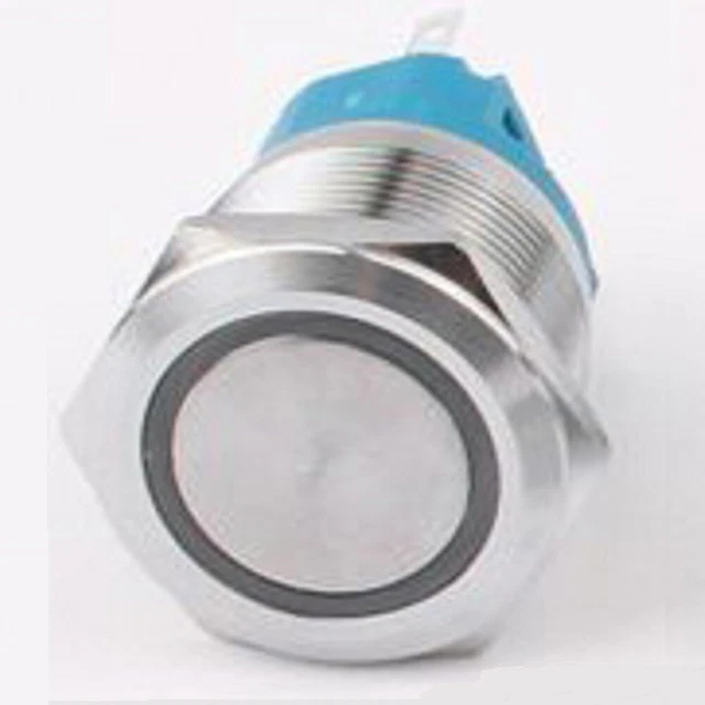 SELF RESET STAINLESS Steel Push Button Switch with LED for Outdoor Use ...