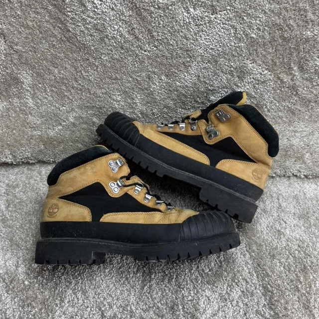 TIMBERLAND HERITAGE WATERPROOF Rubber-Toe Hiking Boots Brown UK8.5 SKU ...