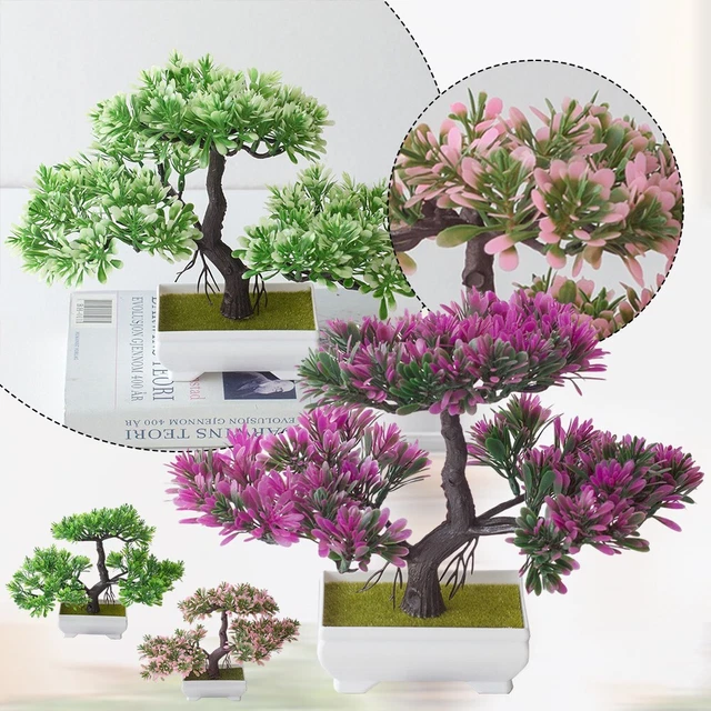 PIN EN POT plante artificielle réaliste bonsaï pour accessoires de ...