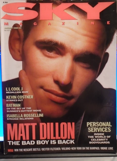SKY MAGAZINE JUNE 1991 matt dillon/seal/jodie foster/uma thurman £6.99 ...