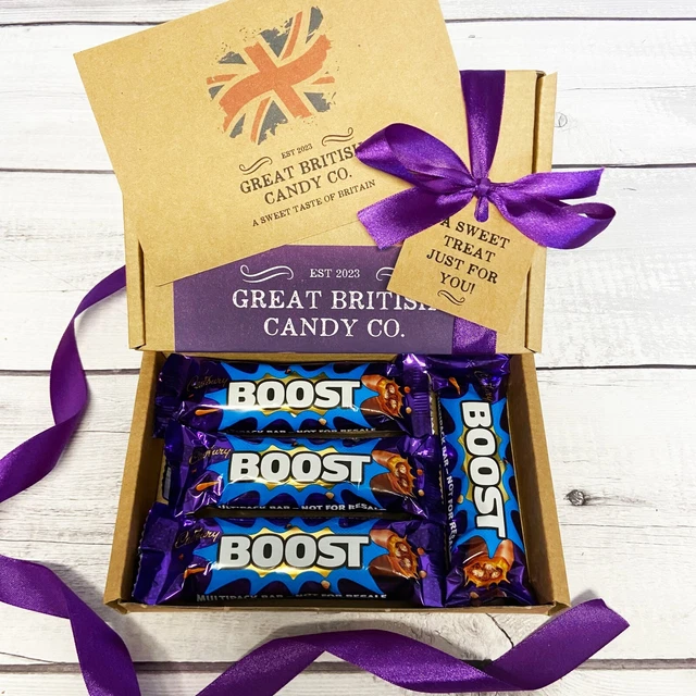 CADBURY CHOCOLATE GIFT Box | Boost Bar | Personalised Hamper | Gift £6. ...