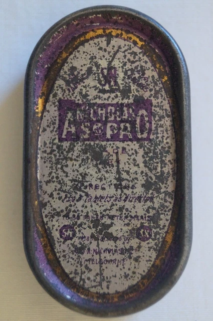 COLLECTABLE TINS VINTAGE Nicholas Aspro Australia Mini Tin w/Sewing Kit ...