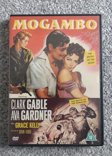 MOGAMBO (1953) CLARK Gable Ava Gardner Grace Kelly R2 DVD VGC EUR 8,28 ...