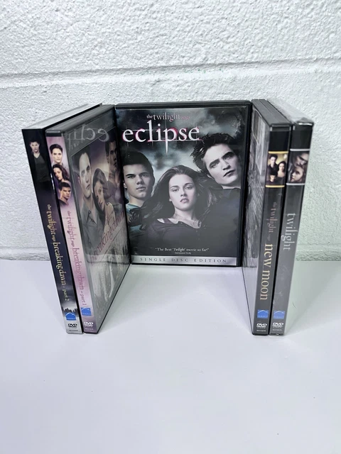 TWILIGHT SAGA FULL Series Movie Collection DVD Set W/Slipcovers Two ...