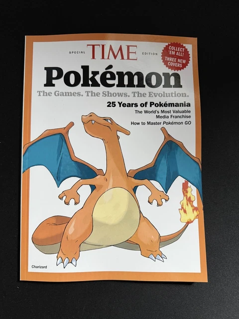 POKEMON CHARIZARD TIME Magazine Special Edition 25 Years In Hand £26.72 ...