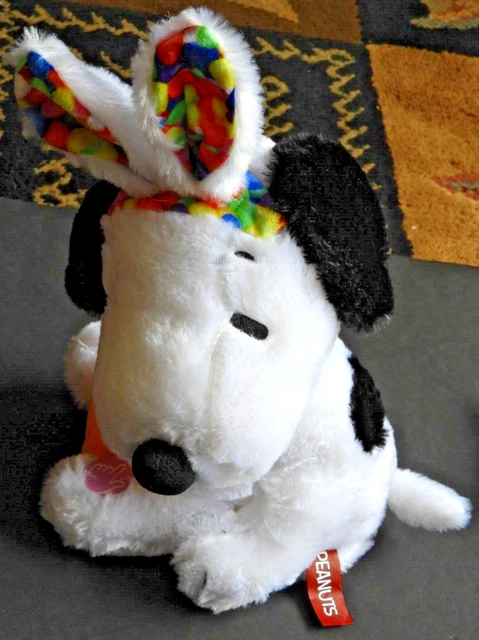 PEANUTS SNOOPY MUSICAL Animated Dancing Plush Easter Jelly Bean Ears ...