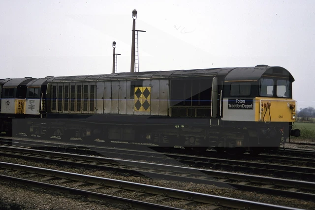 ORIGINAL 35MM SLIDE - Class 58 - 'Coal' - 58050 - Shirebrook - 1993 (05 ...