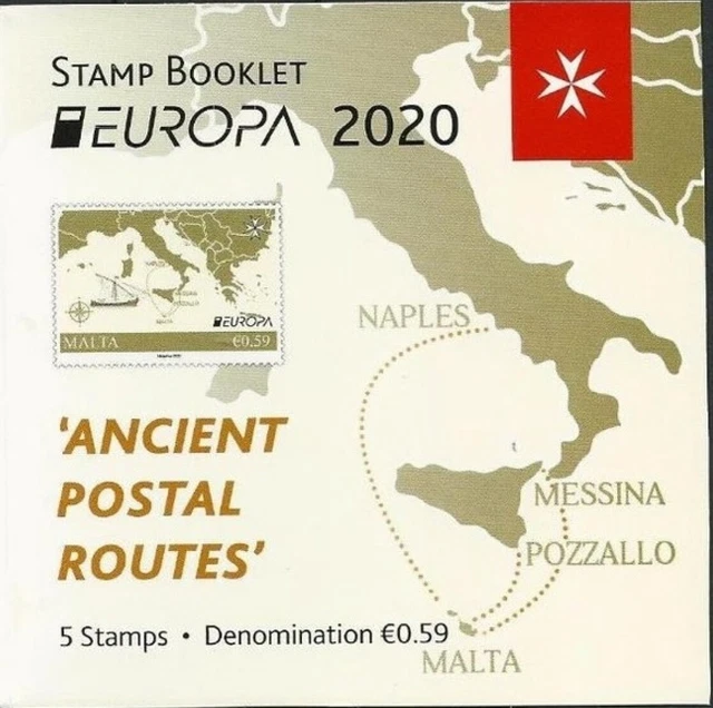 RARE MALTA 2020 Europa CEPT, Ancient Postal Routes MNH** booklet £364. ...