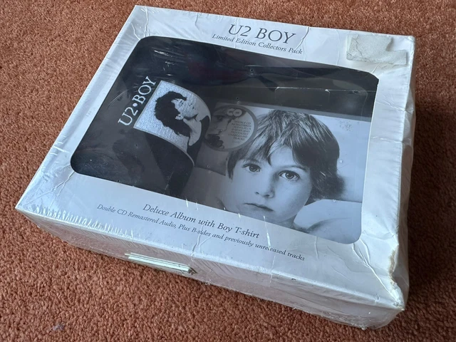 U2 BOY Box Set Limited Edition Collectors Pack CD + T-SHIRT Deluxe New EUR 23,32 - PicClick IT