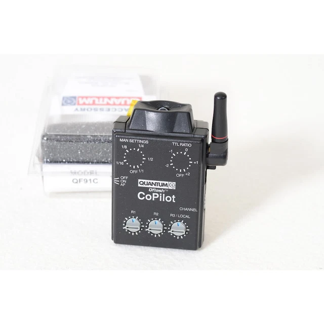 QUANTUM QF91C COPILOT Wireless Radio Commander Trigger - QFlash & Canon Camera £59.60 - PicClick UK