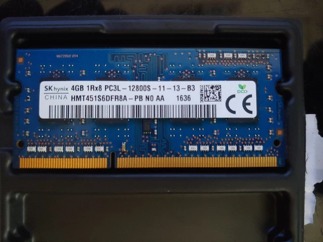 SK HYNIX HMT451S6DFR8A-PB 4GB PC3L-12800S DDR3-1600 Laptop SODIMM ...