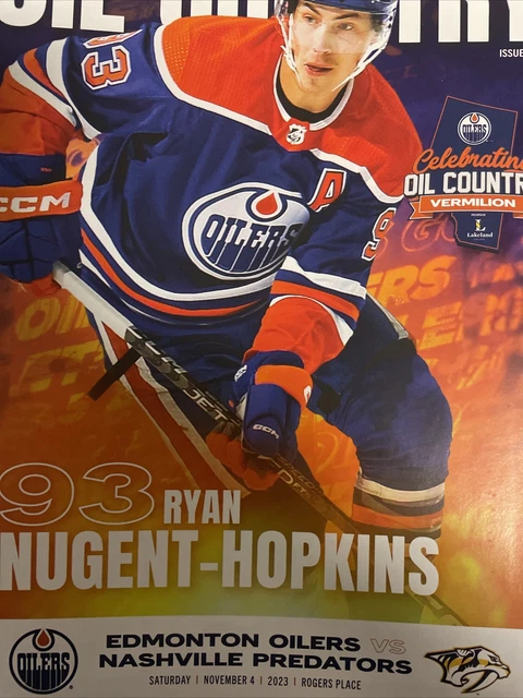 EDMONTON OILERS NOV 4 2023 Ryan Nugent Hopkins Vs Nashville Connor ...