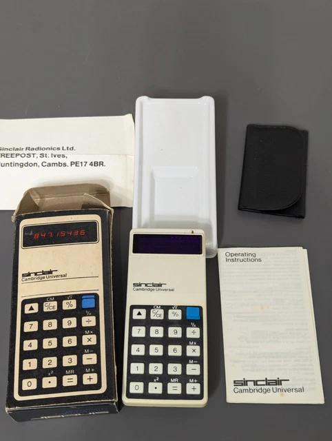 OLD VINTAGE SINCLAIR Cambridge Universal Calculator. Please Read £50.00 ...