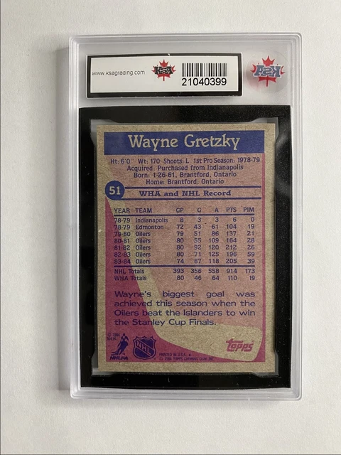 1984-85 TOPPS WAYNE Gretzky Edmonton Oilers #51 Ksa 7 Nm $11.50 - PicClick CA
