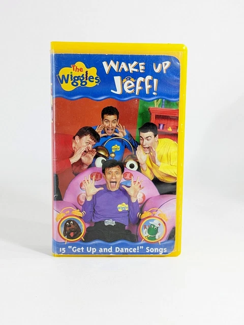 THE WIGGLES WAKE Up Jeff VHS 1999 Kids Family Music Rare Blue Clamshell ...