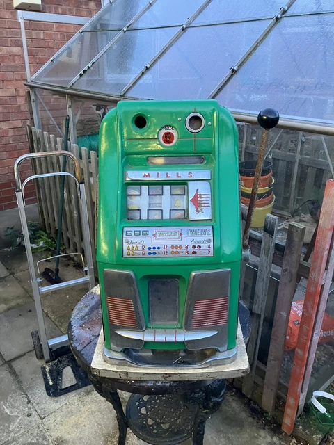 VINTAGE MILLS SLOT Machine 1D, one arm bandit £260.70 - PicClick UK