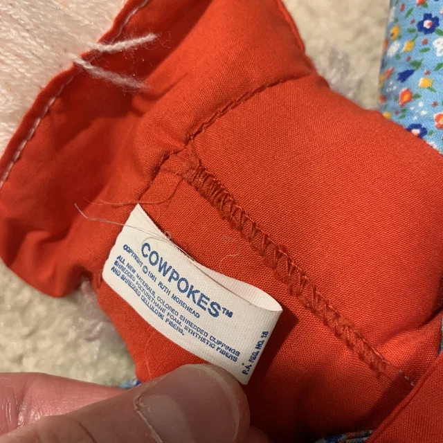 KNICKERBOCKER COWPOKES RED Hat Plush Toy Girl Rag Doll Figure Ruth 1981 ...