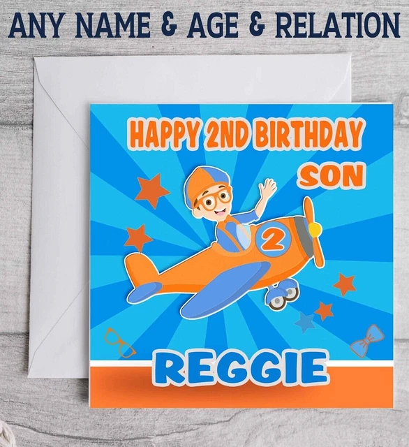 BLIPPI PERSONALISED BIRTHDAY Card Blippi Any Name/Age/Relation/Occasion ...