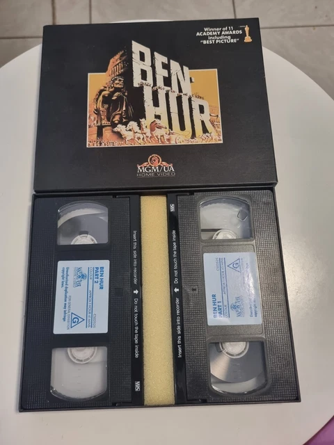 BEN HUR, CLASSIC 1959 Version, Collectors VHS Case, Vintage, Good ...