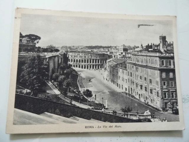CARTOLINA VIAGGIATA &ROMA La Via del Mare" 1937 EUR 7,00 - PicClick FR
