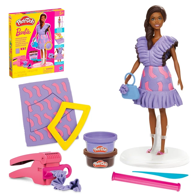 PLAY-DOH BARBIE FASHIONISTA Ruffles Doll Set £24.42 - PicClick UK